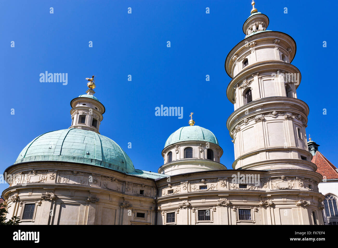 Graz St. Catherine church. Graz is the capital of federal state of ...