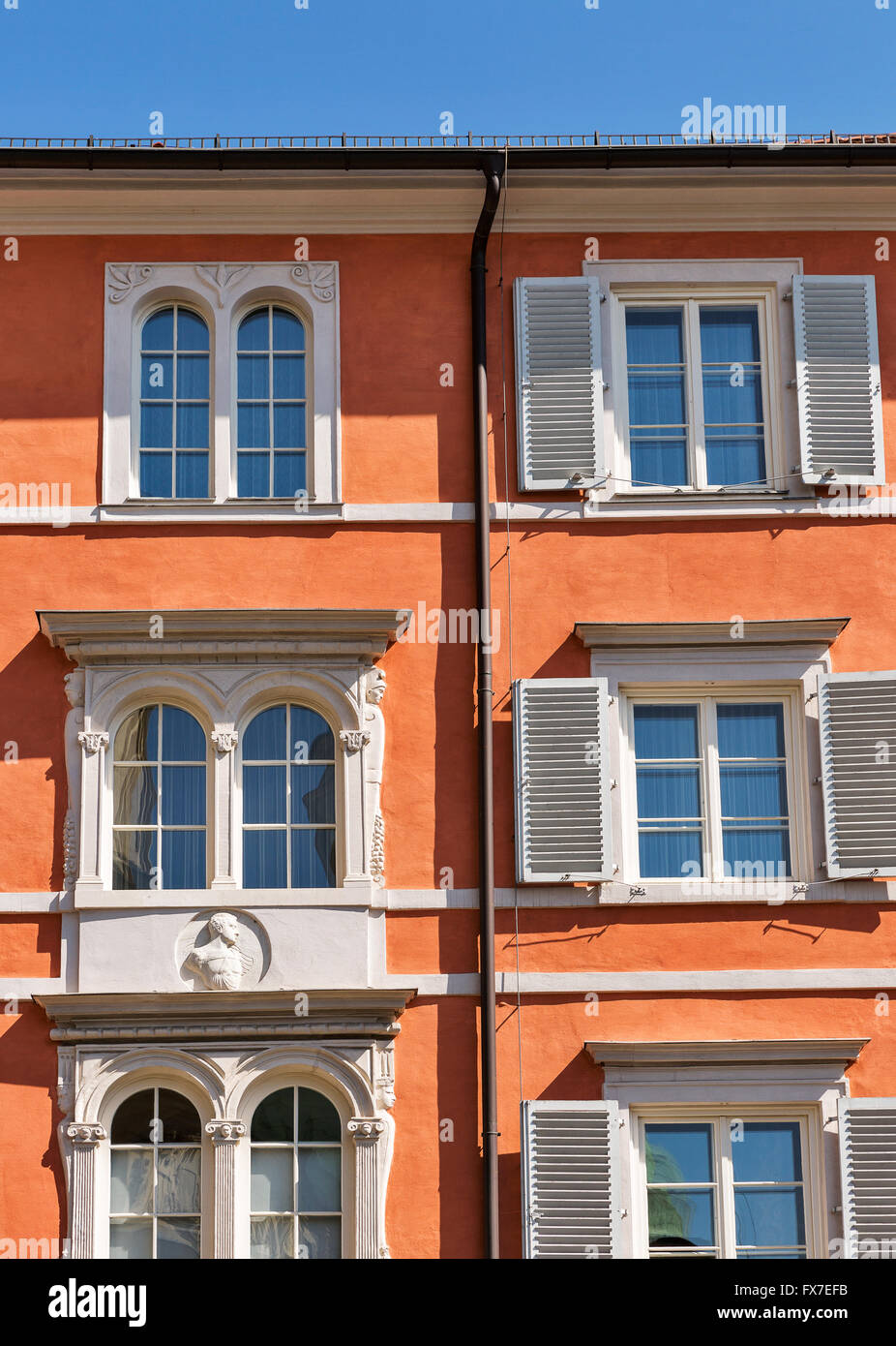 Architecture of the downtown in Graz, Austria. Graz is the capital of ...