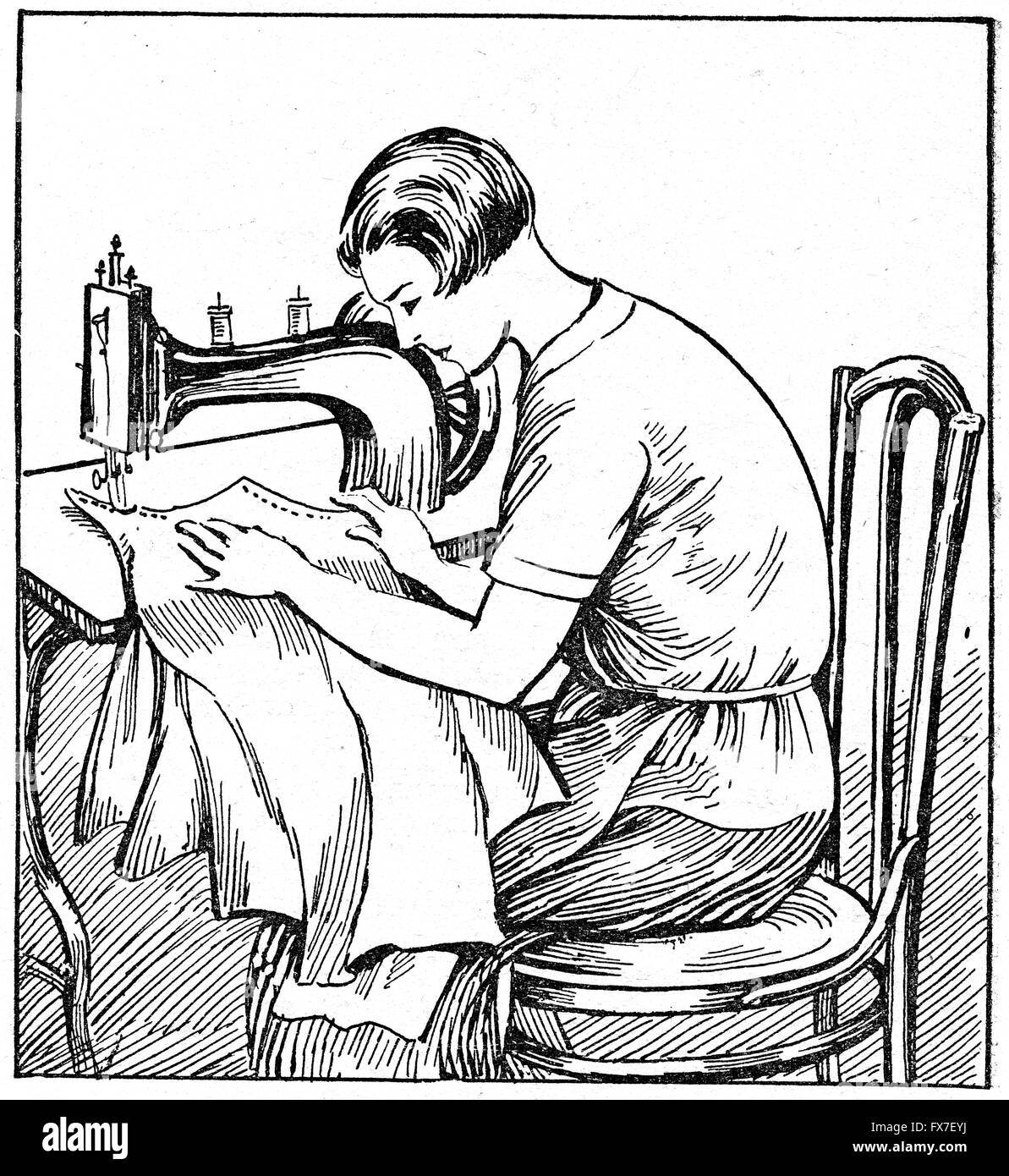 Sitting tailor Black and White Stock Photos & Images - Alamy