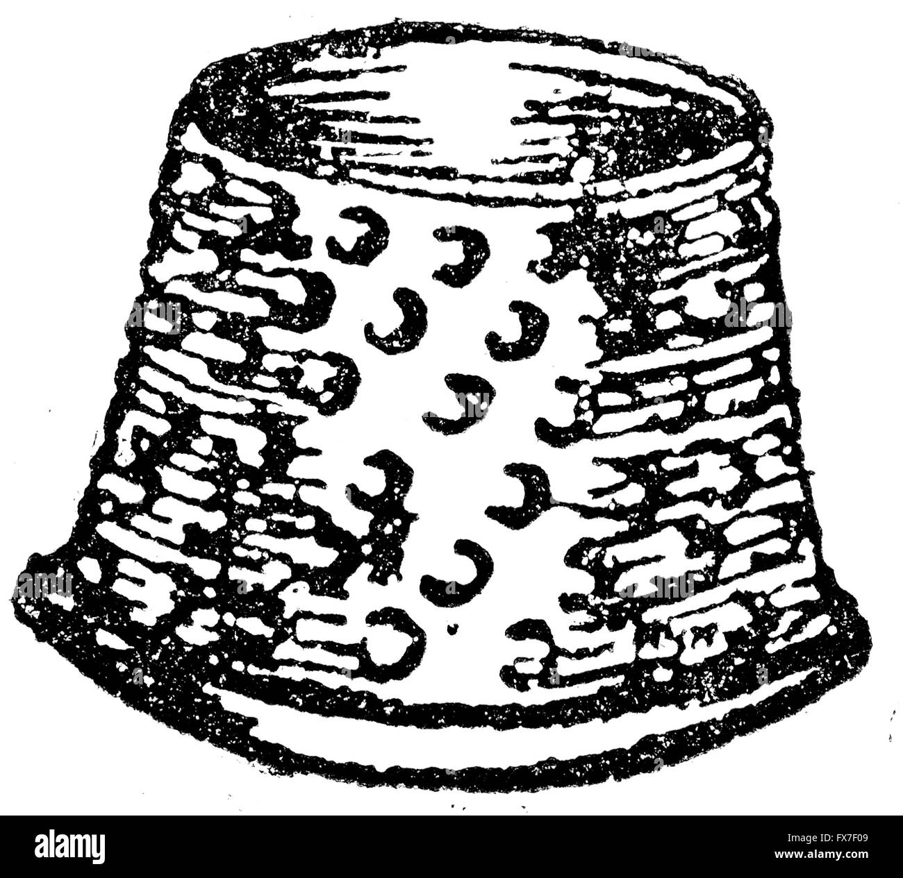 thimble - an illustration of the ABC sewing, Peasant Newspaper ...