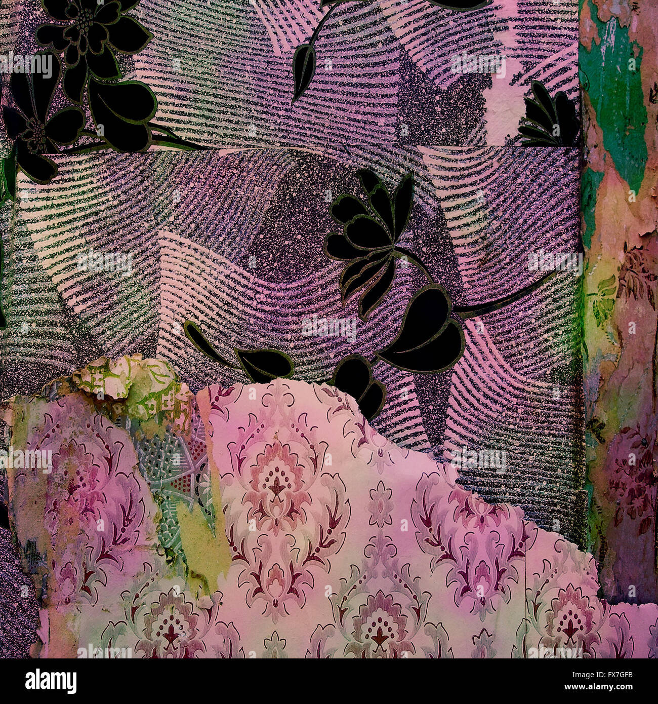 Abstract fantasy grunge floral hi-res stock photography and images - Alamy