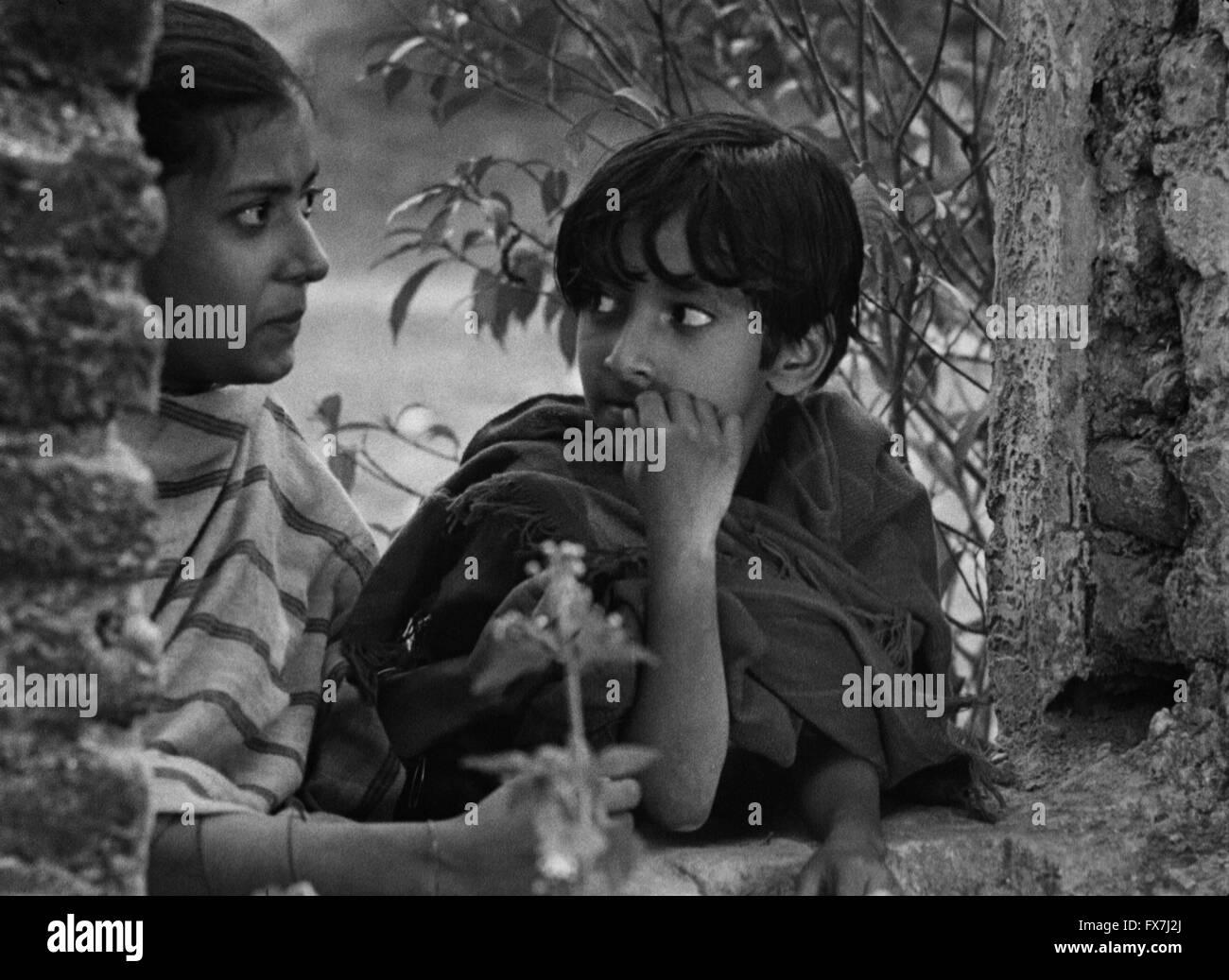 India mother and son Black and White Stock Photos & Images - Alamy