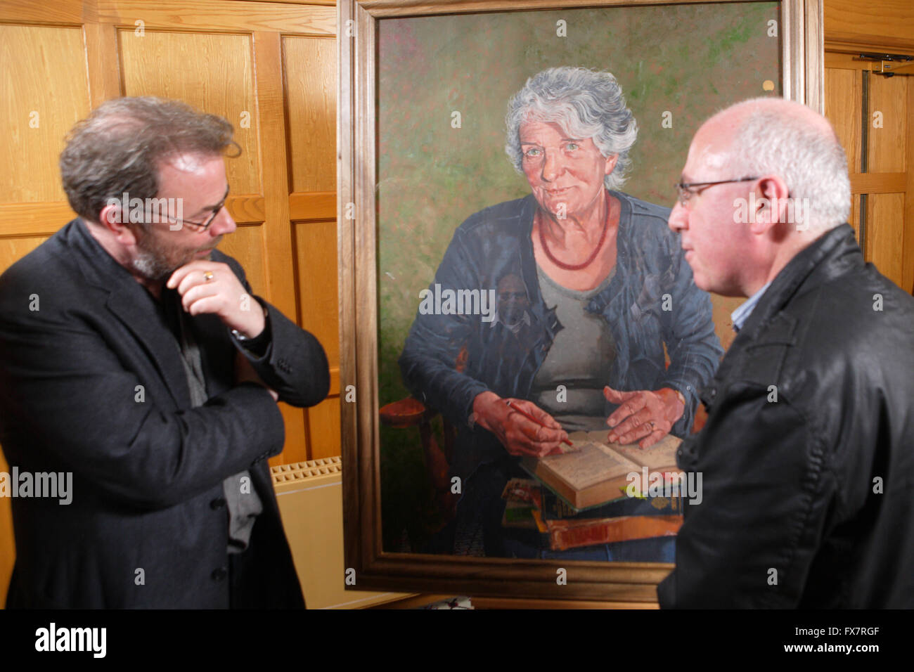 A painting of leading Irish literary critic Professor Edna Longley ...