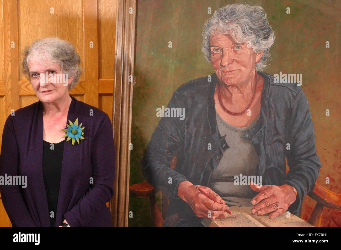 A new portrait of leading Irish literary critic Professor Edna Longley ...