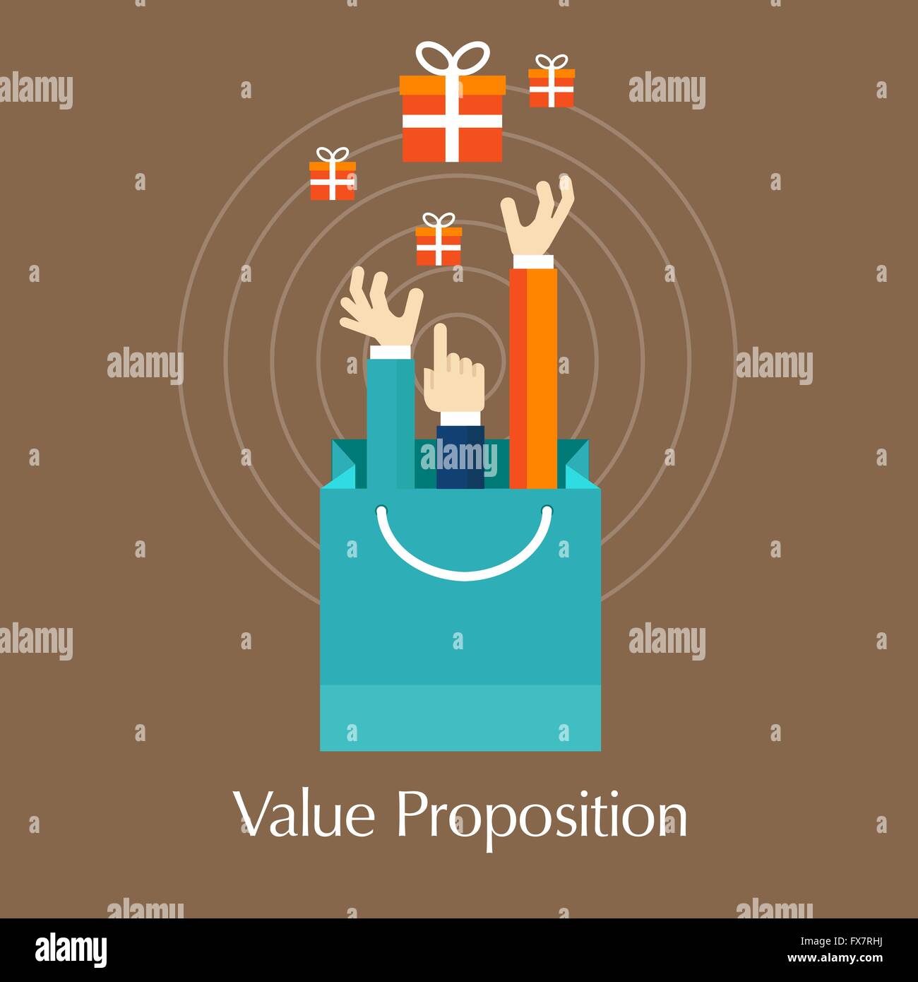 value proposition customer concept hands Stock Vector Image & Art - Alamy
