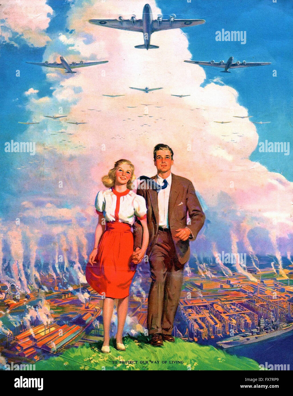 To Protect Our Way Of Living - World War II - U.S propaganda Poster ...