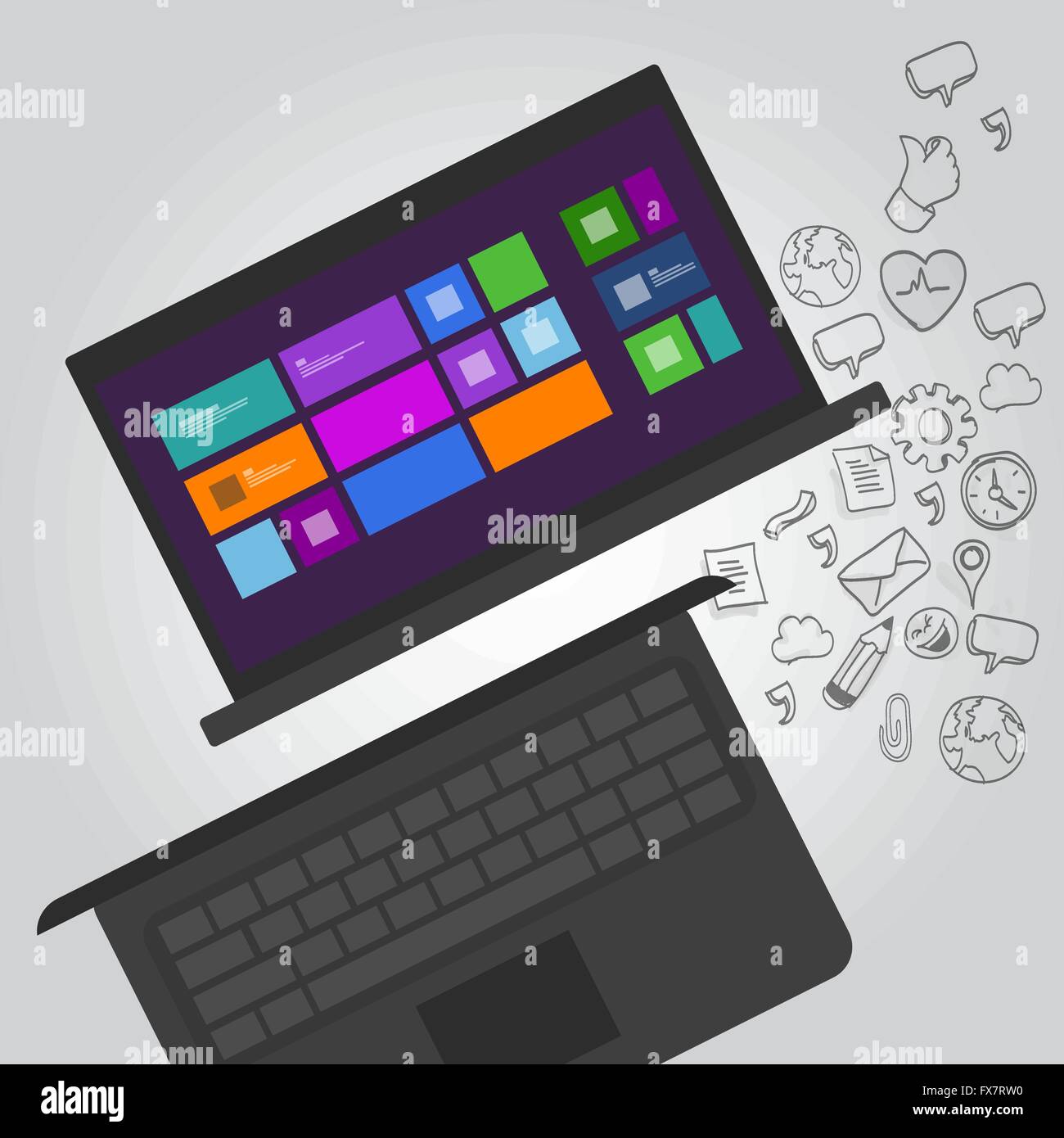 Network function Stock Vector Images - Alamy