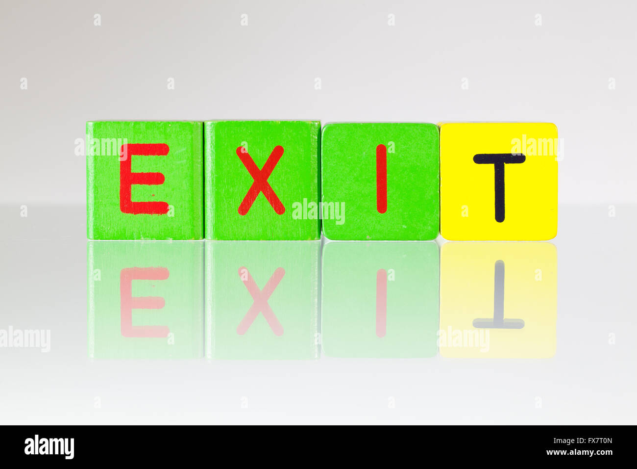 Empty exit sign hi-res stock photography and images - Alamy
