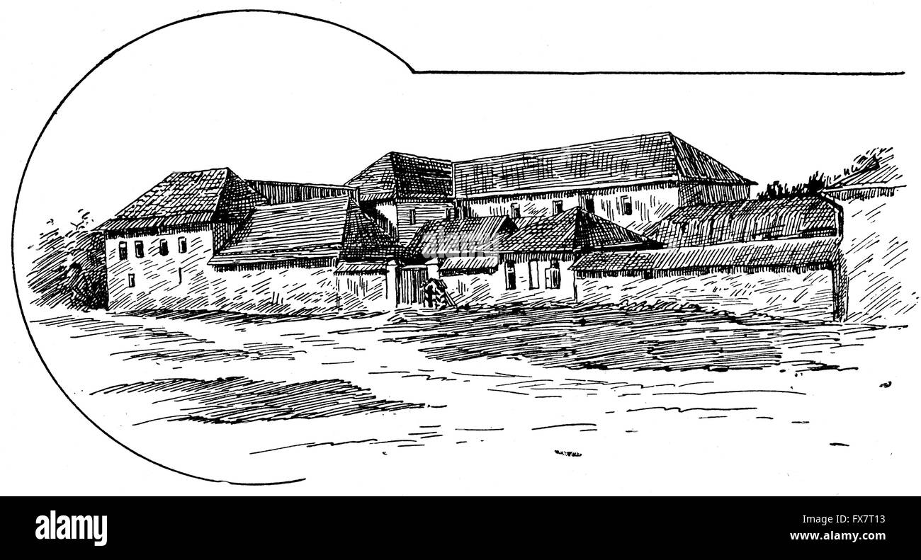 House of Pogankin Boyar, Pskov, XVI Age - an illustration from antique ...