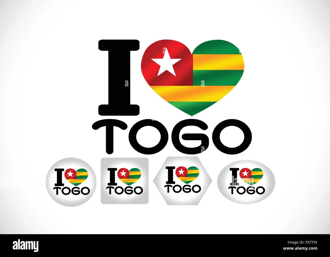 Togo flag themes idea design Stock Vector Image & Art - Alamy