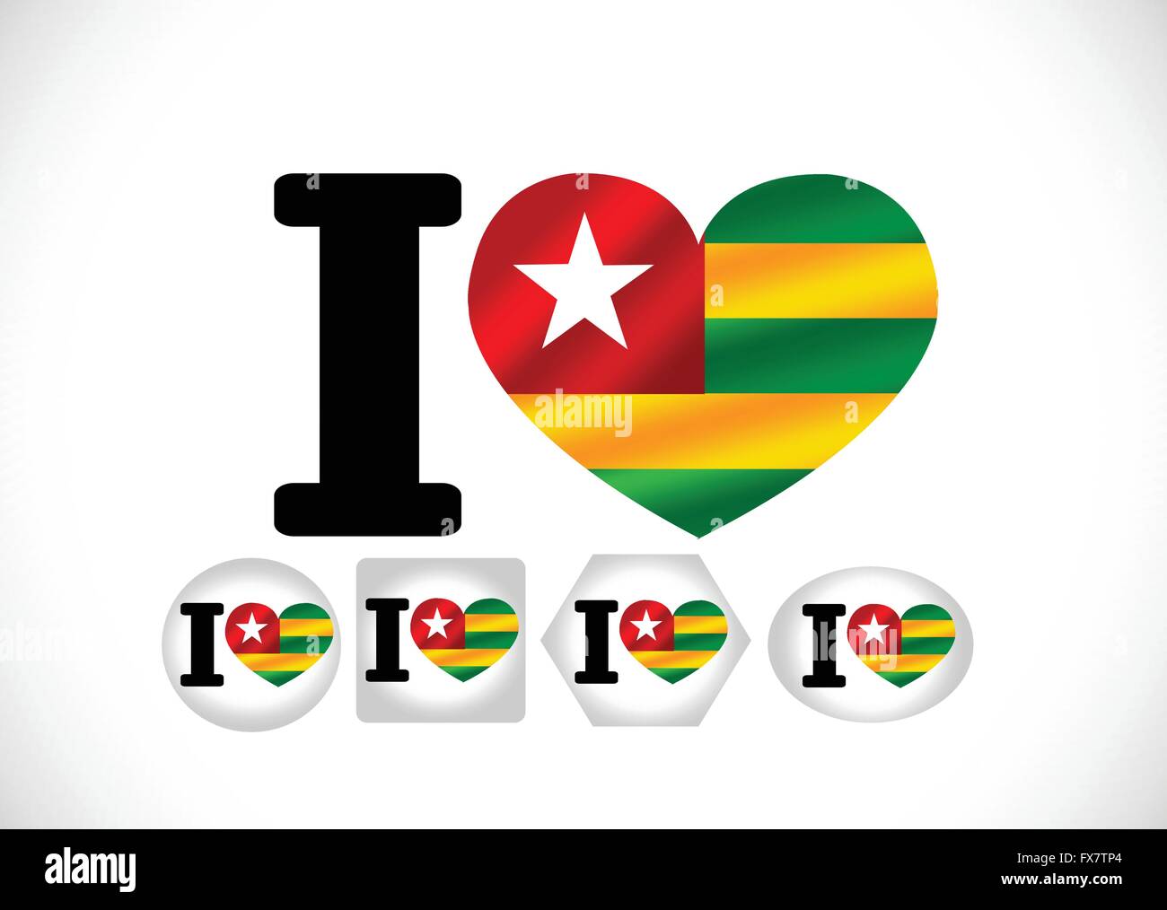 Togo flag themes idea design Stock Vector Image & Art - Alamy