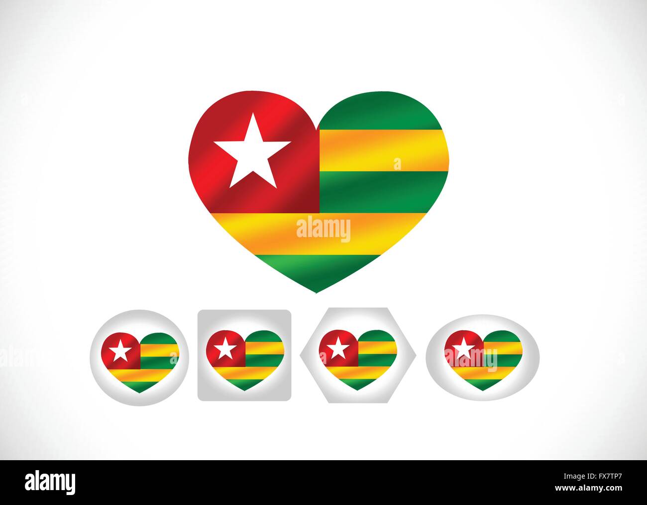 Togo flag themes idea design Stock Vector Image & Art - Alamy