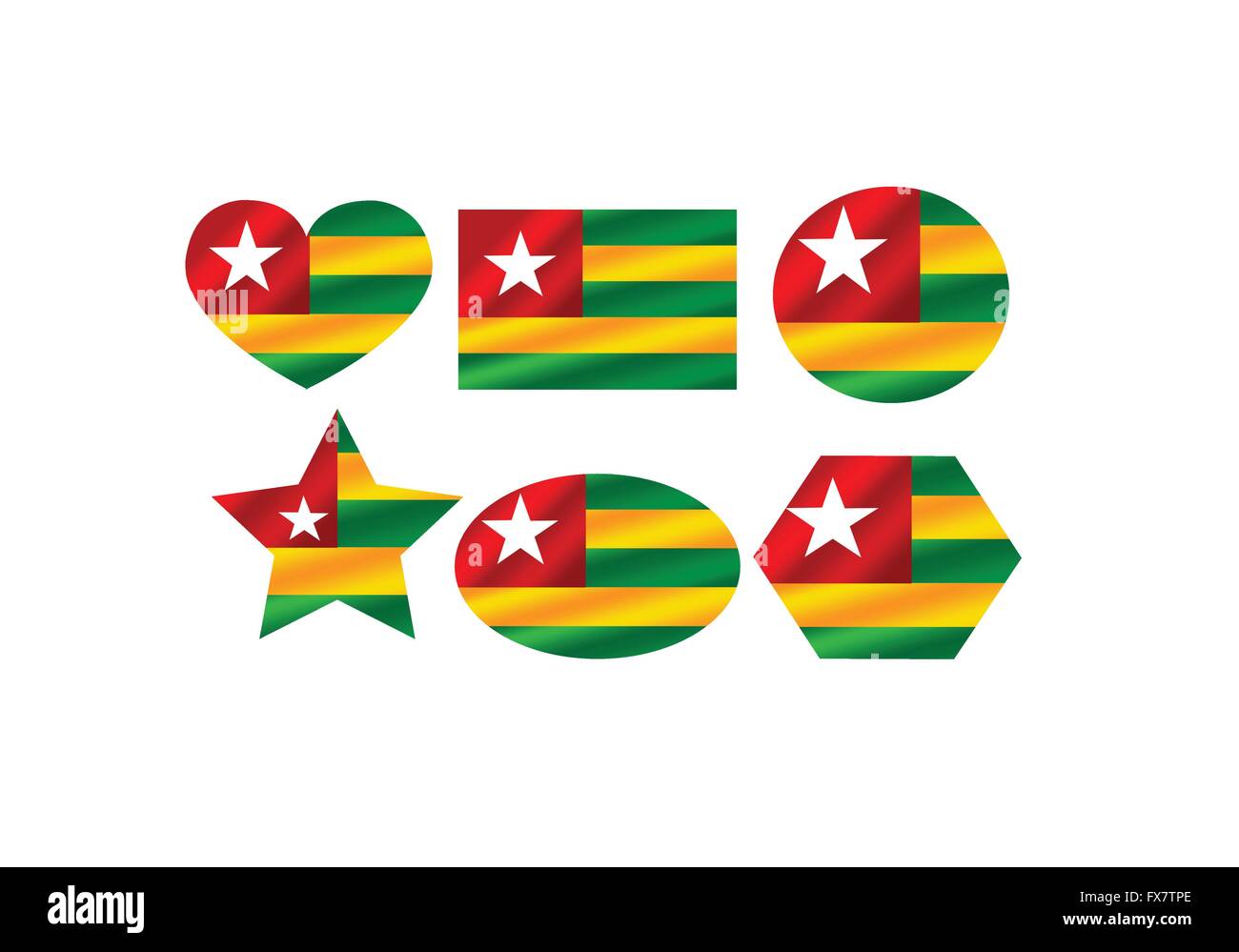 Togo flag themes idea design Stock Vector Image & Art - Alamy