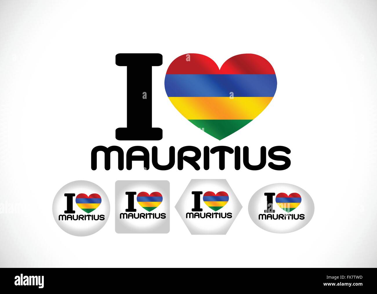 flag of Mauritius themes idea design Stock Vector Image & Art - Alamy