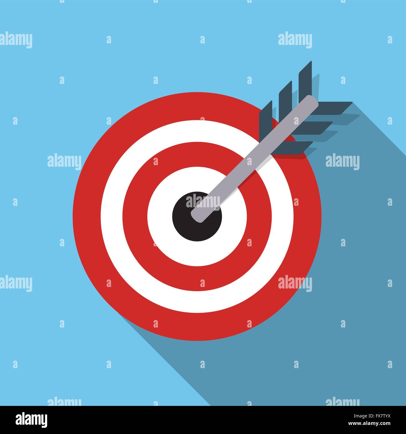 Target Flat Concept Icon Vector Illustration. Target Icon Image Stock ...