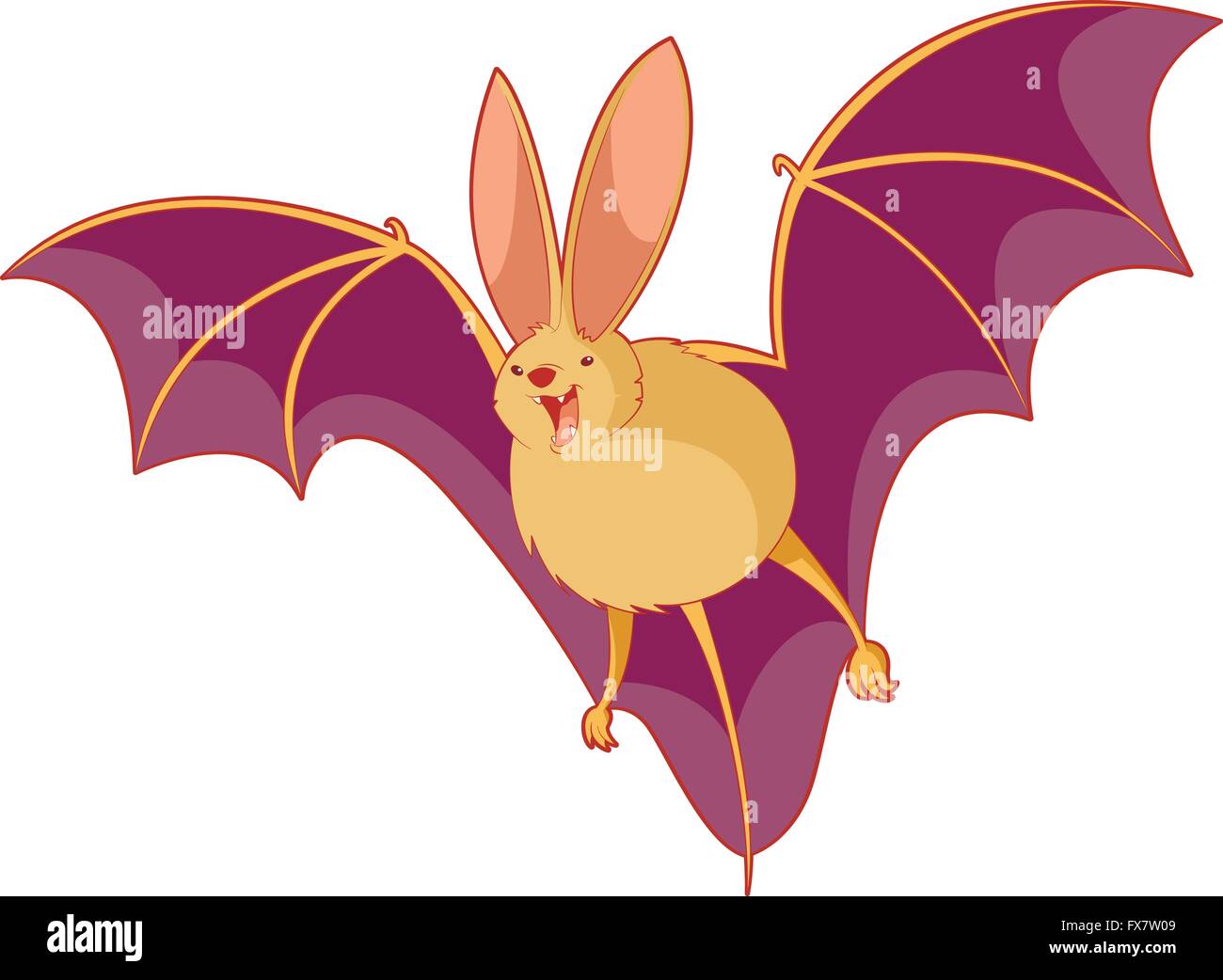 Bat cartoon hi-res stock photography and images - Alamy