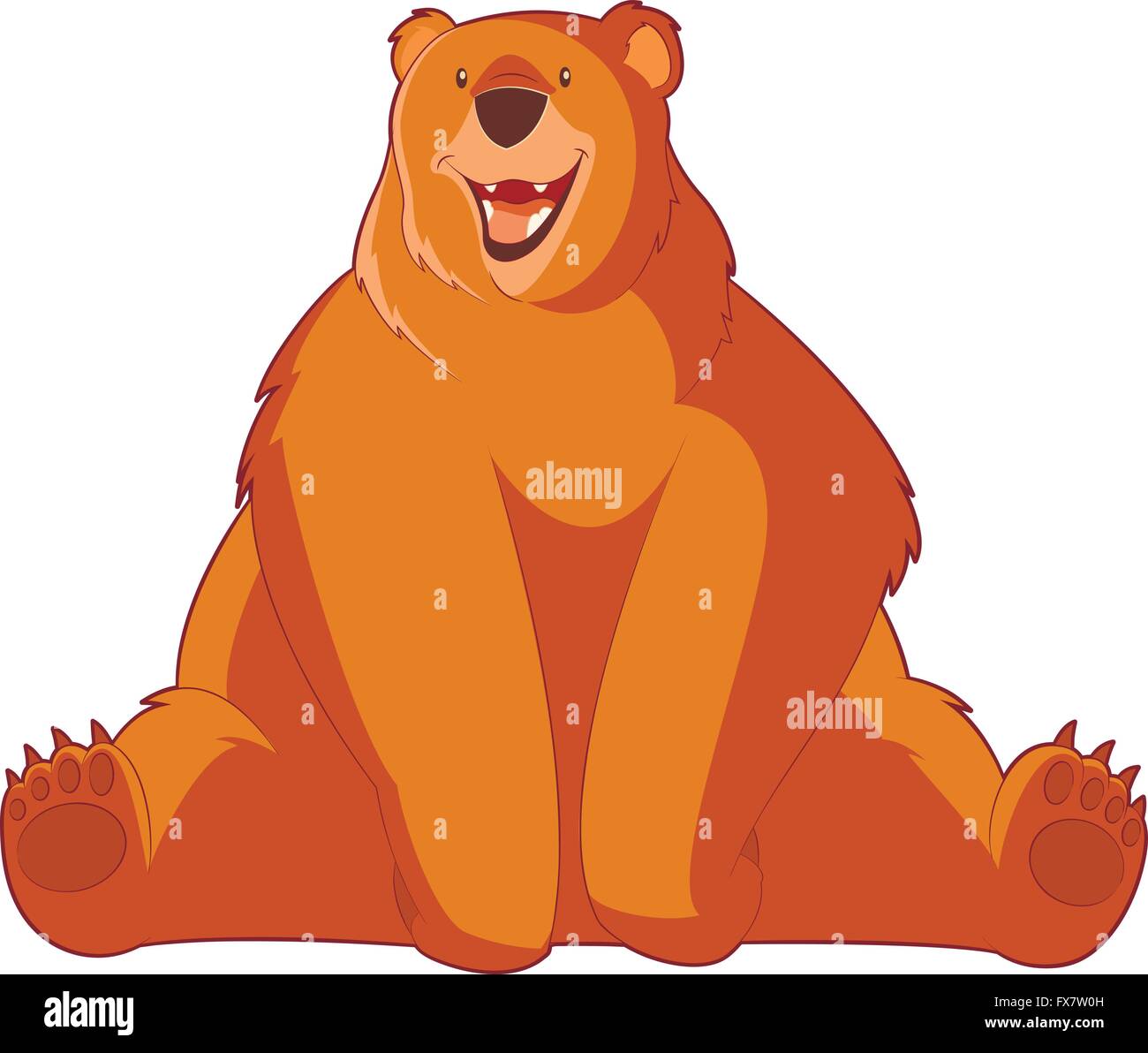 Funny cartoon bear Stock Vector Image & Art - Alamy