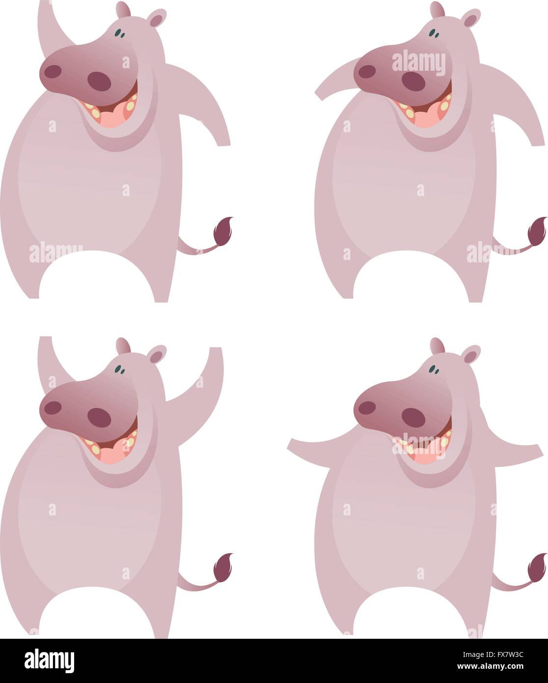 Cartoon hippos hi-res stock photography and images - Alamy
