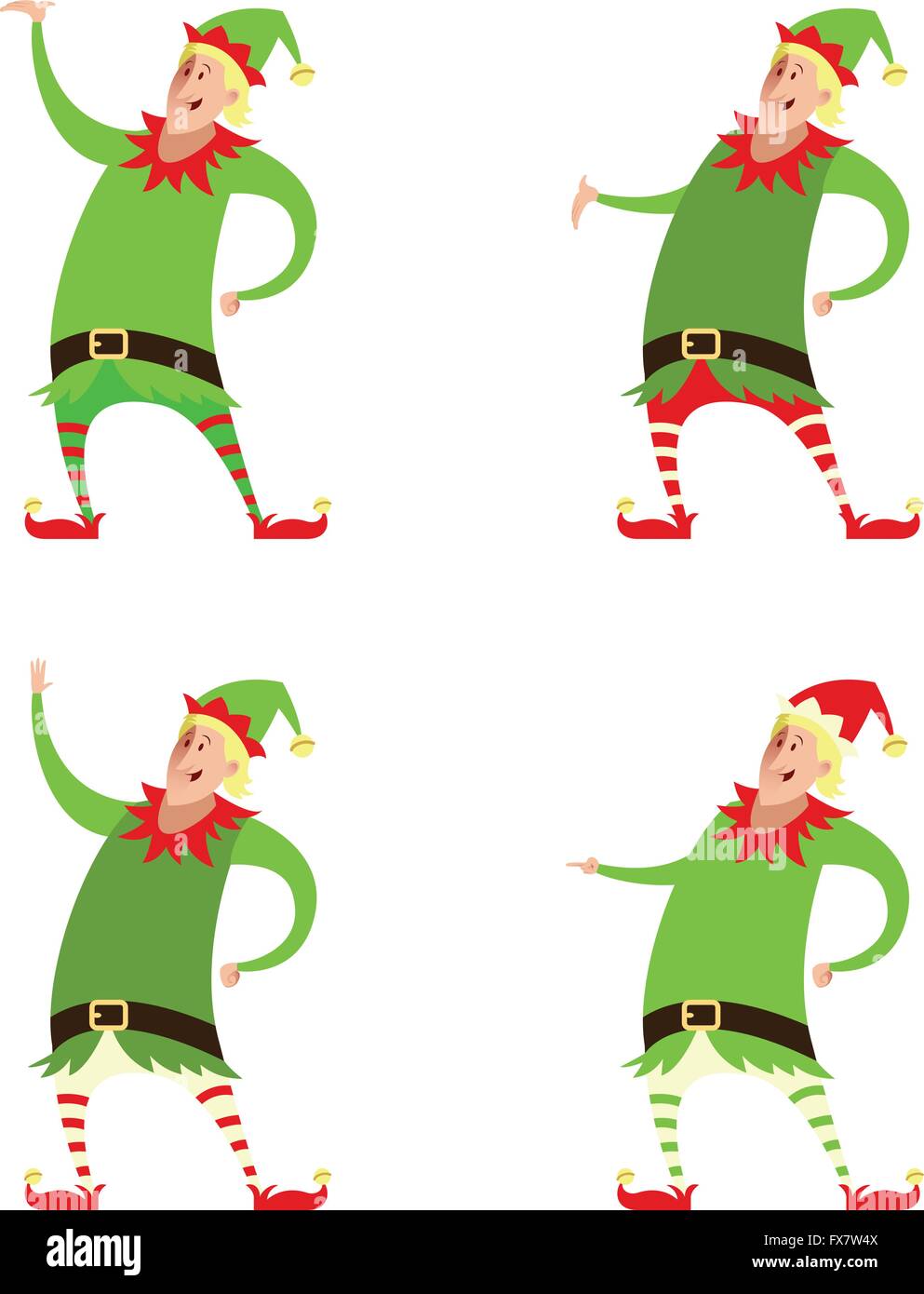 Set of elves Stock Vector Image & Art - Alamy