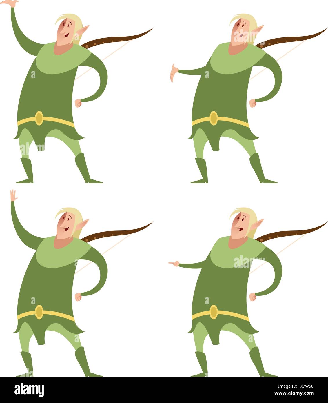 Set of fantasy elves Stock Vector Image & Art - Alamy