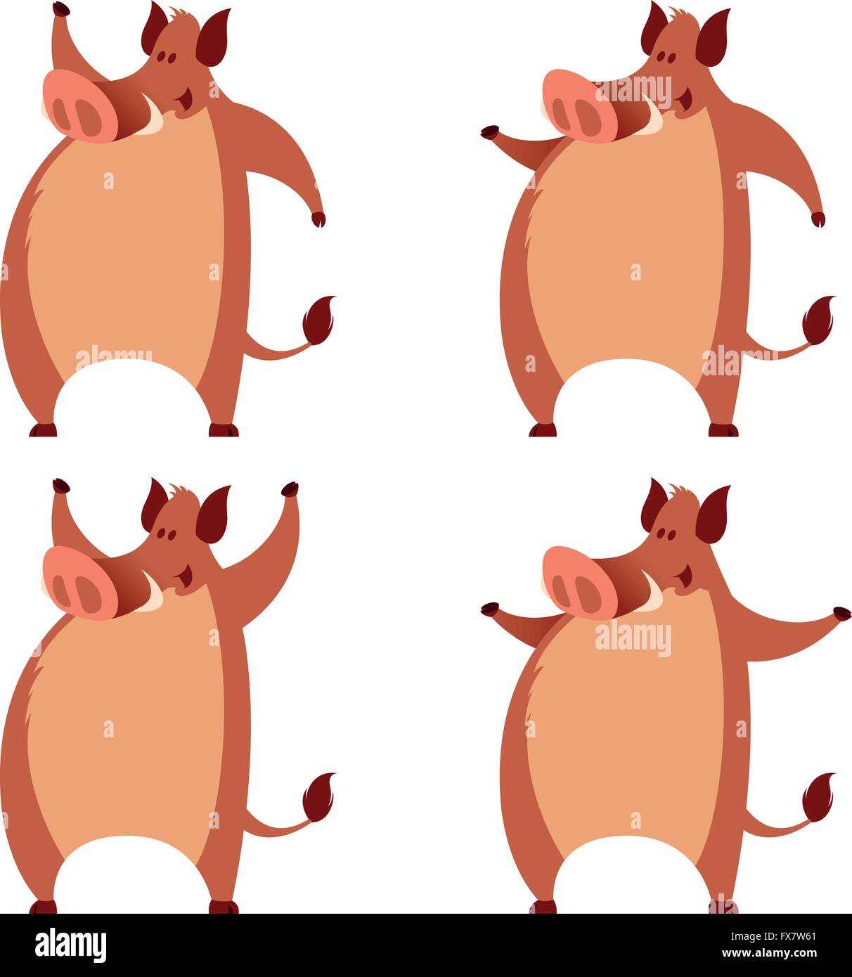 Wild boar sus scrofa Stock Vector Images - Alamy