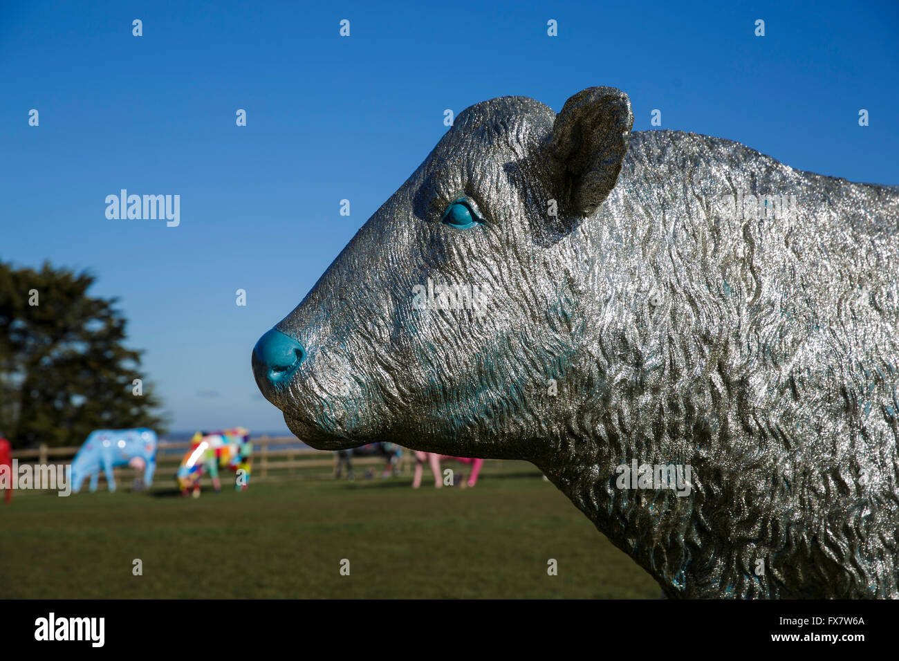 Painted cows hi-res stock photography and images - Alamy