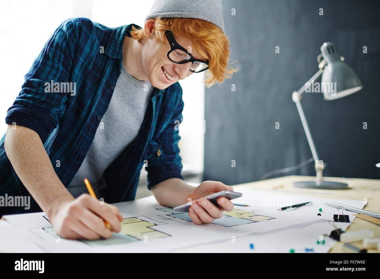 Engineer at work Stock Photo - Alamy