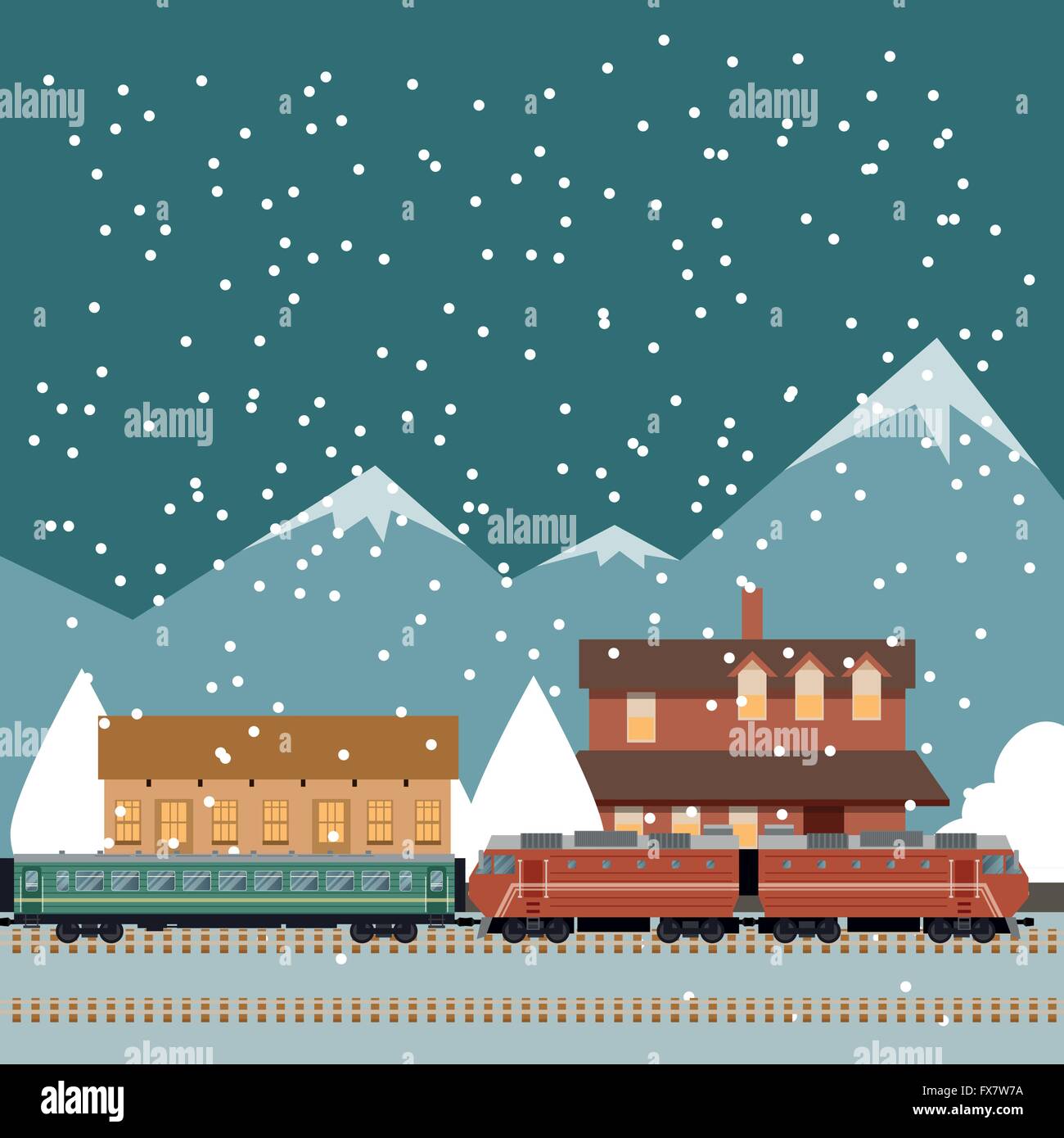 Suburban train banner Stock Vector Image & Art - Alamy