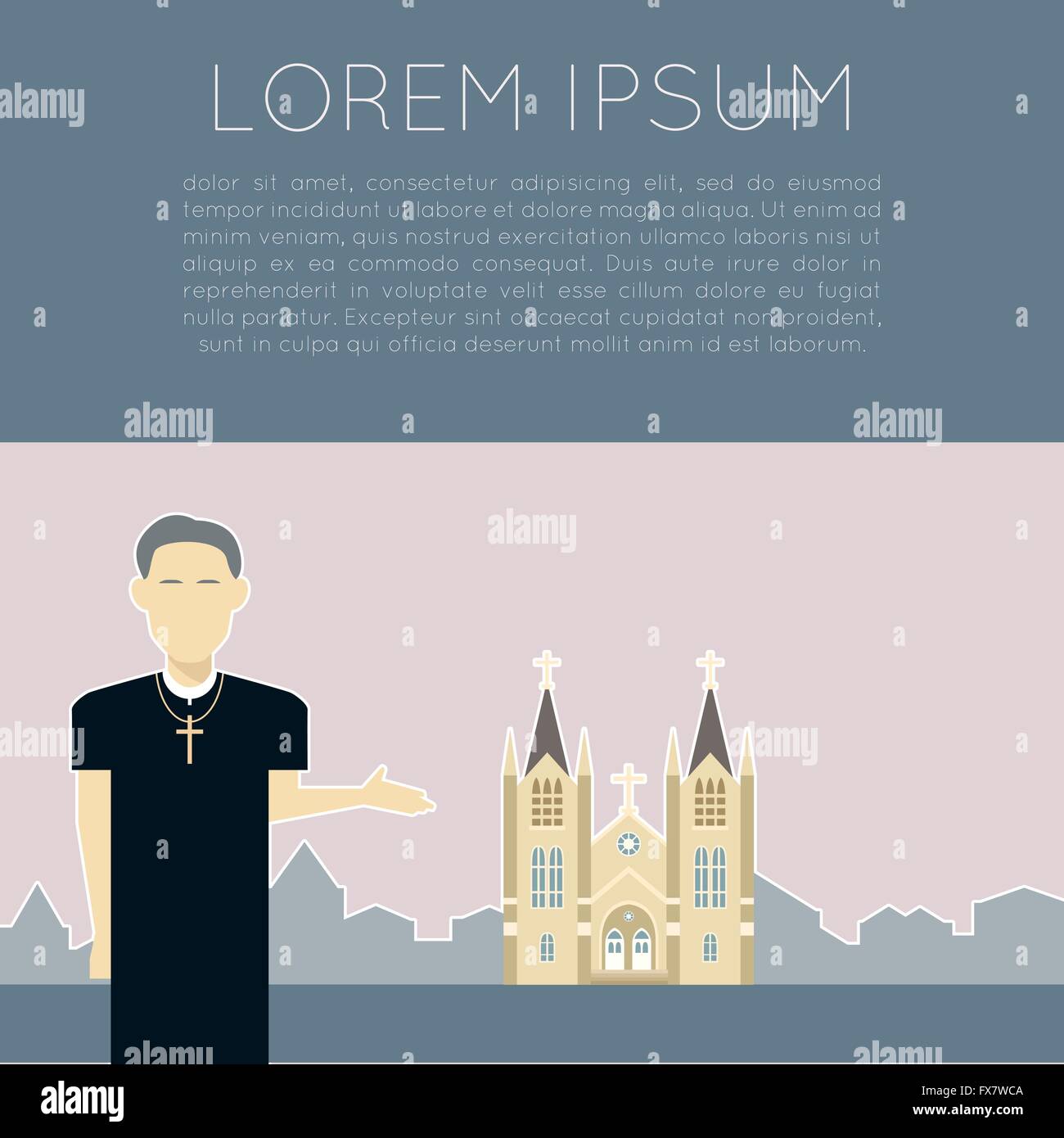 Church devotion Stock Vector Images - Alamy