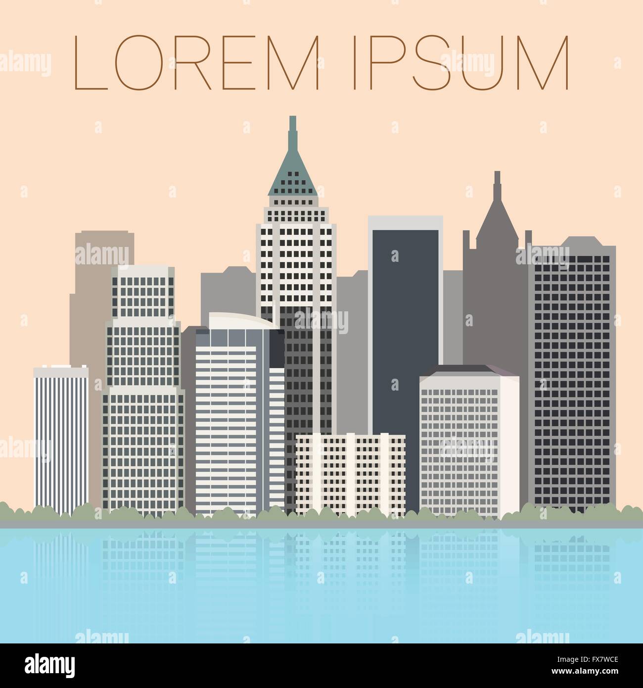 Drone city view Stock Vector Images - Alamy