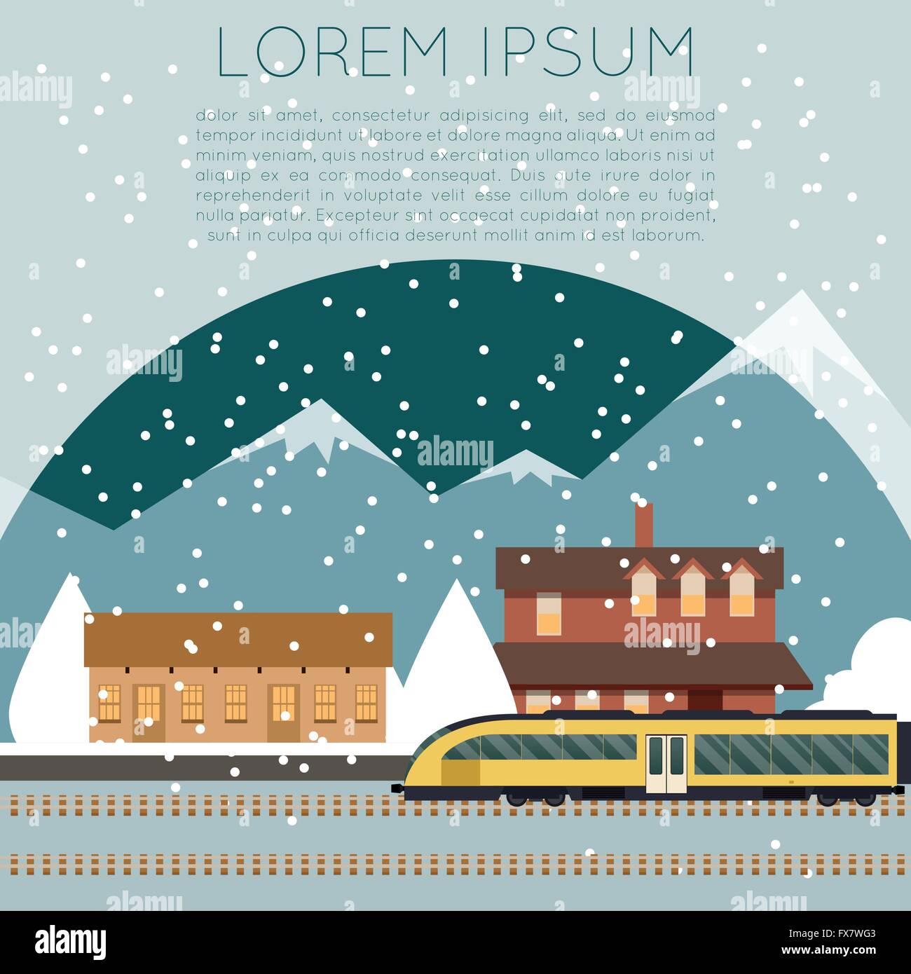 Suburban train banner Stock Vector Image & Art - Alamy