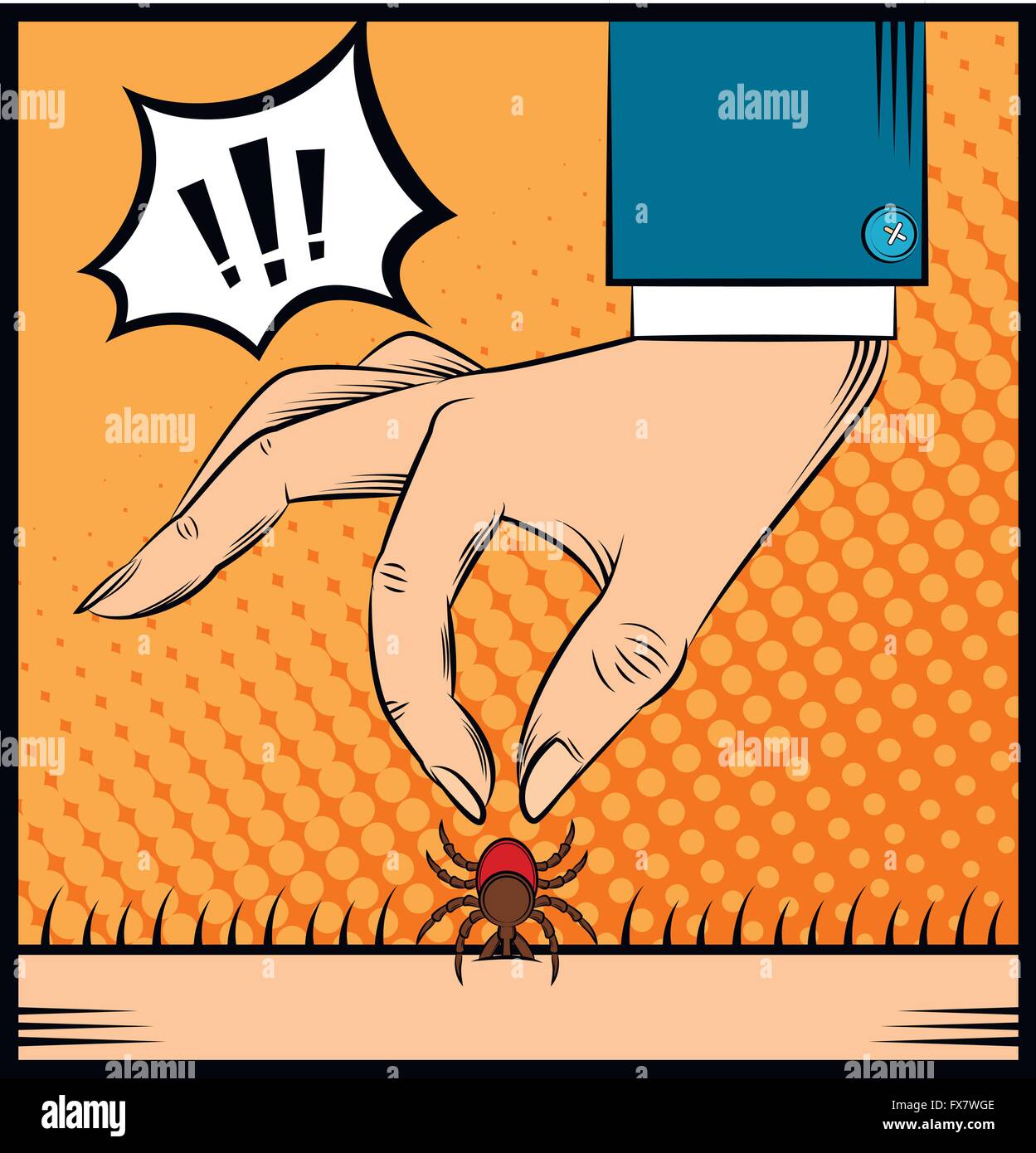 Tick removal pet Stock Vector Images - Alamy