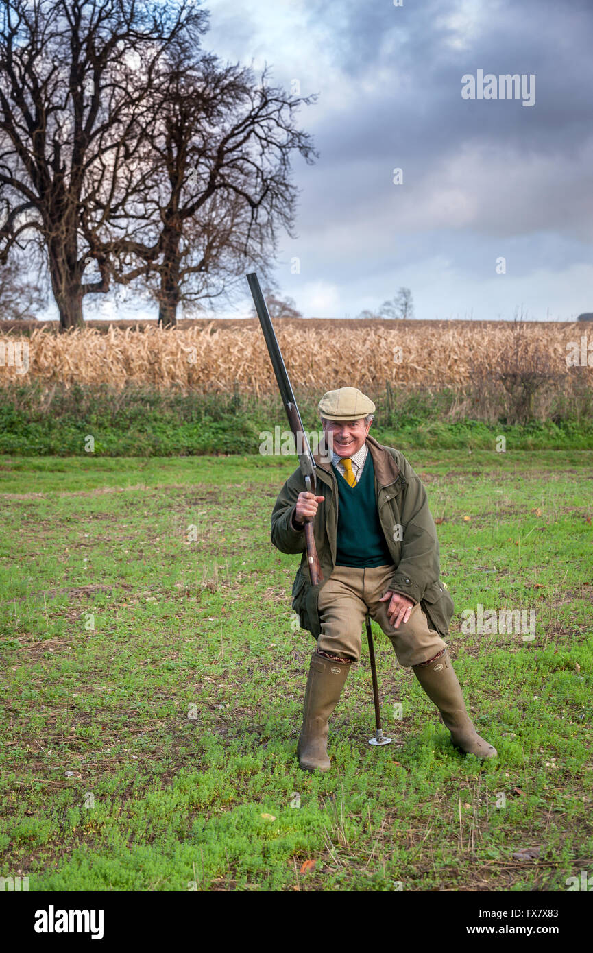 Pheasant and partridge shoot on the Angmering Estate, near Worthing ...