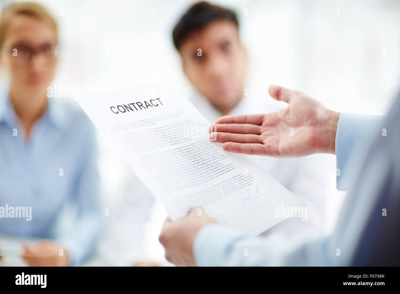 Palm reading business man hi-res stock photography and images - Alamy