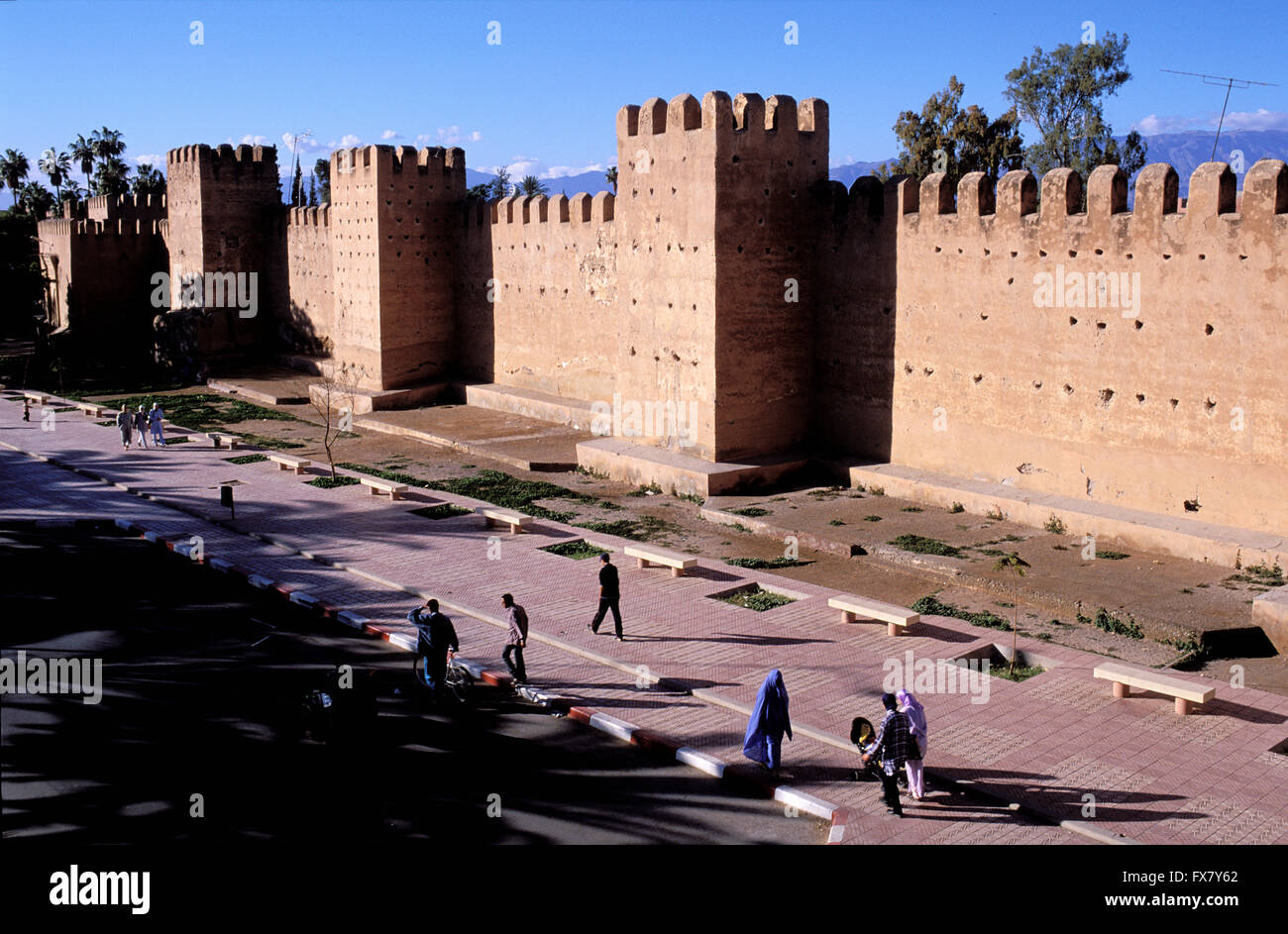 Morocco, Taroudant rampart fortress Stock Photo - Alamy