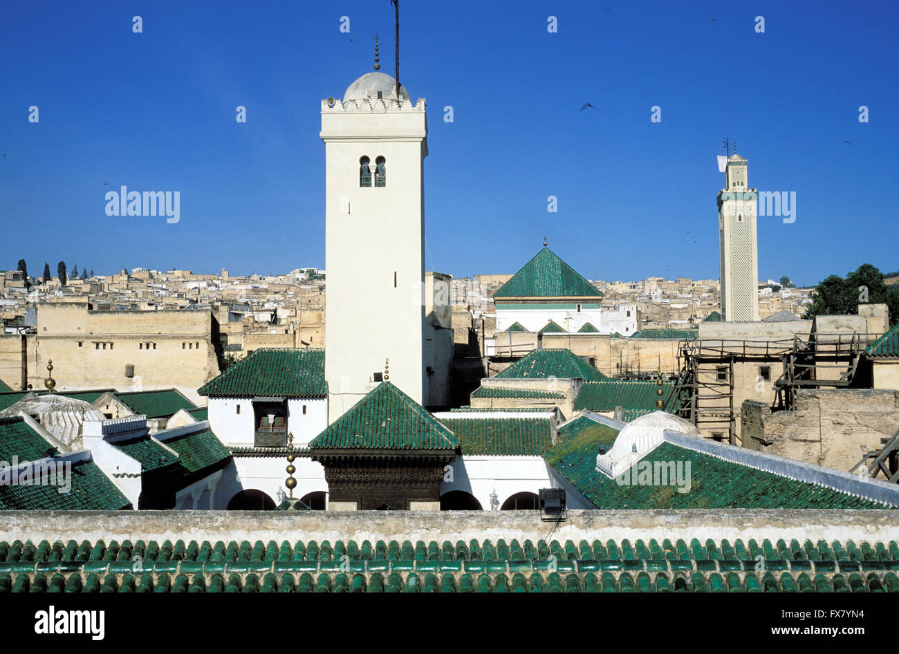 Morocco, Fes, Medina, mosque Moulay Idriss Stock Photo - Alamy