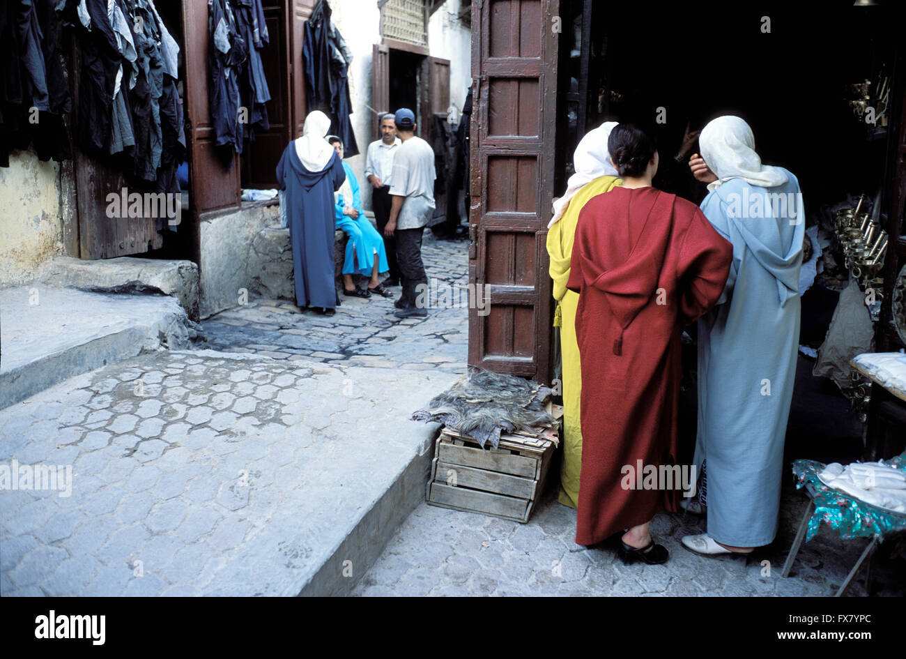 Morocco, Fes, Medina, souk, market Stock Photo - Alamy