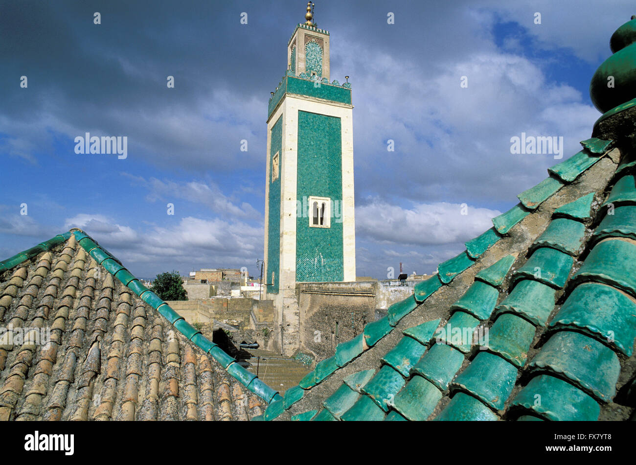 Morocco, Meknes, Minar mosque Stock Photo - Alamy