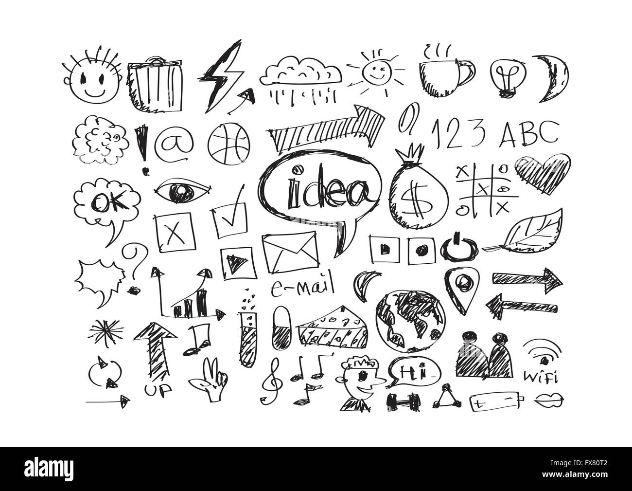 hand doodle Business doodles Stock Vector Image & Art - Alamy