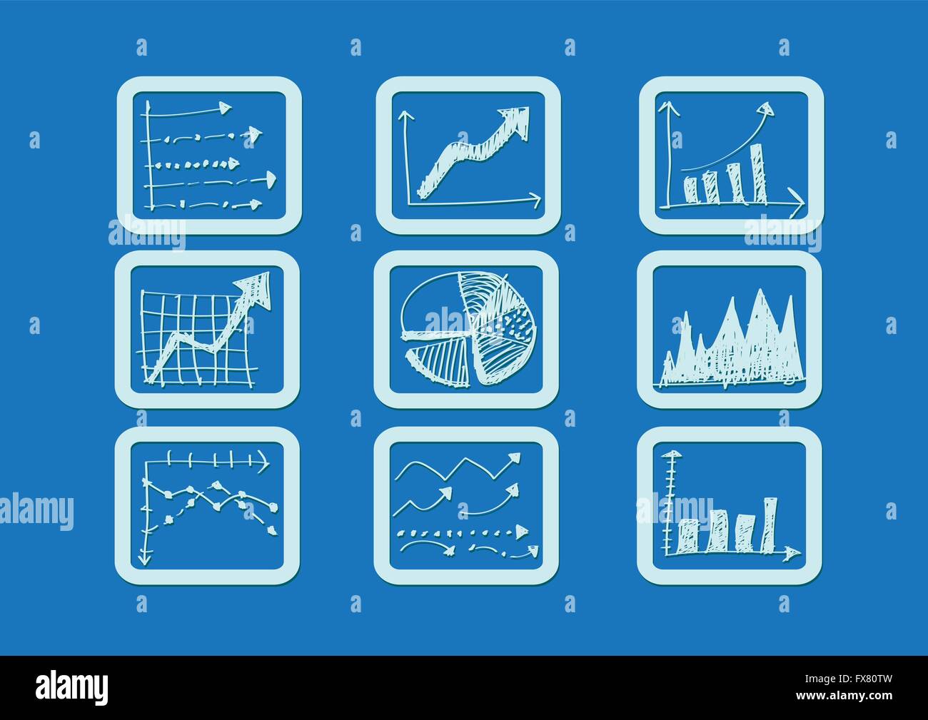 hand doodle Business Graph charts Stock Vector Image & Art - Alamy