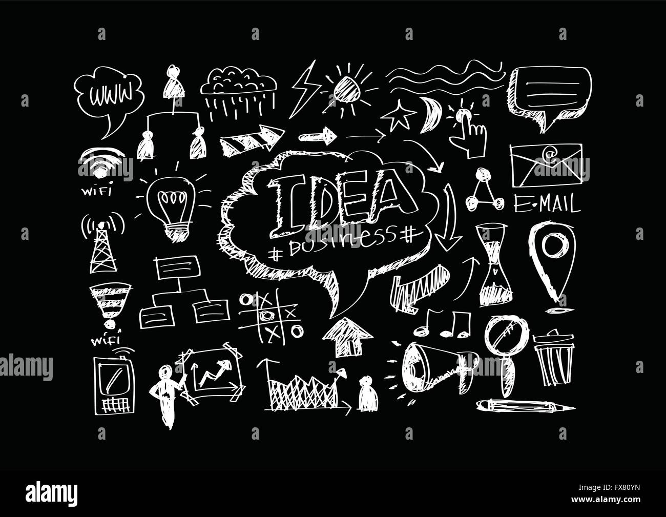 symbols of internet services icons Stock Vector Image & Art - Alamy
