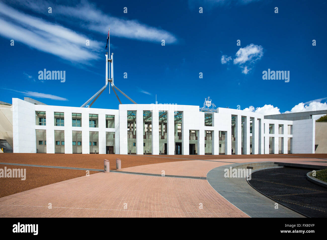 The stunning architecture of the Parliament of Australia in Canberra ...