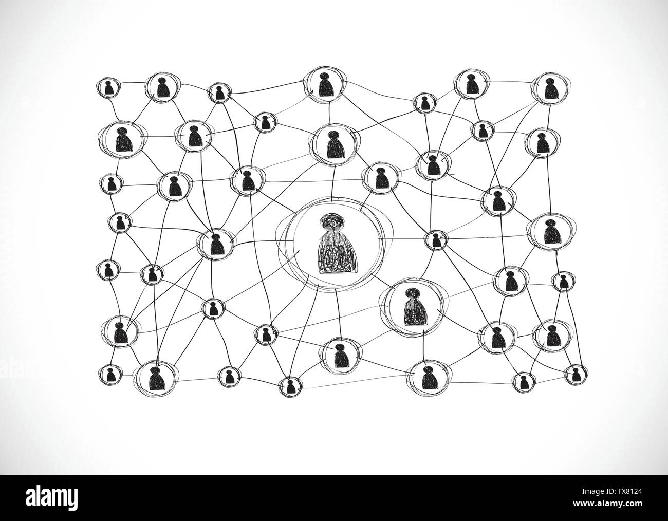 Social Media Network Circles Stock Vector Image & Art - Alamy