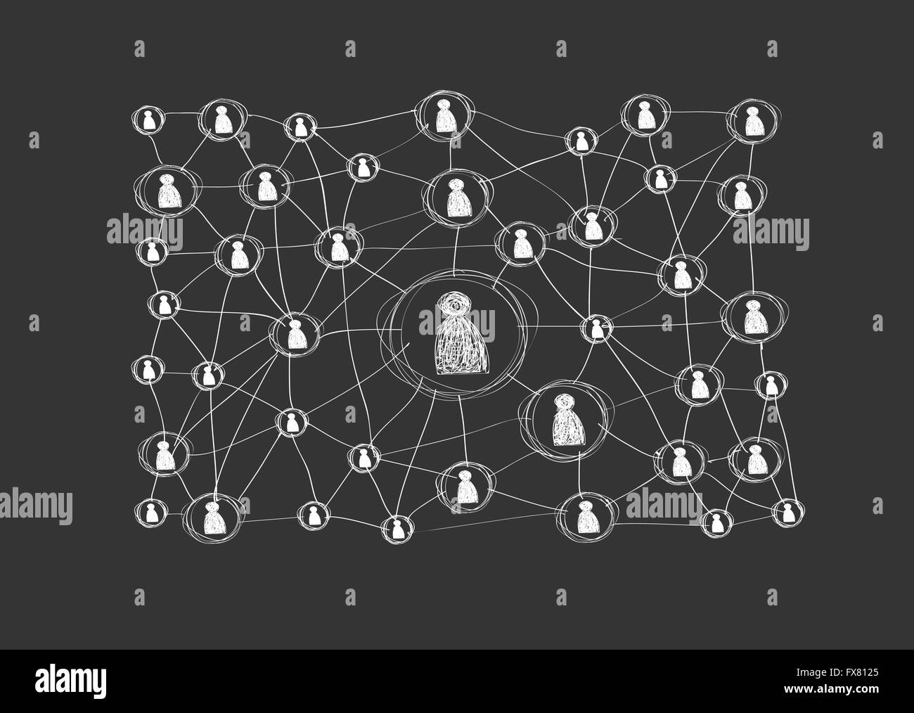 Social Media Network Circles Stock Vector Image & Art - Alamy