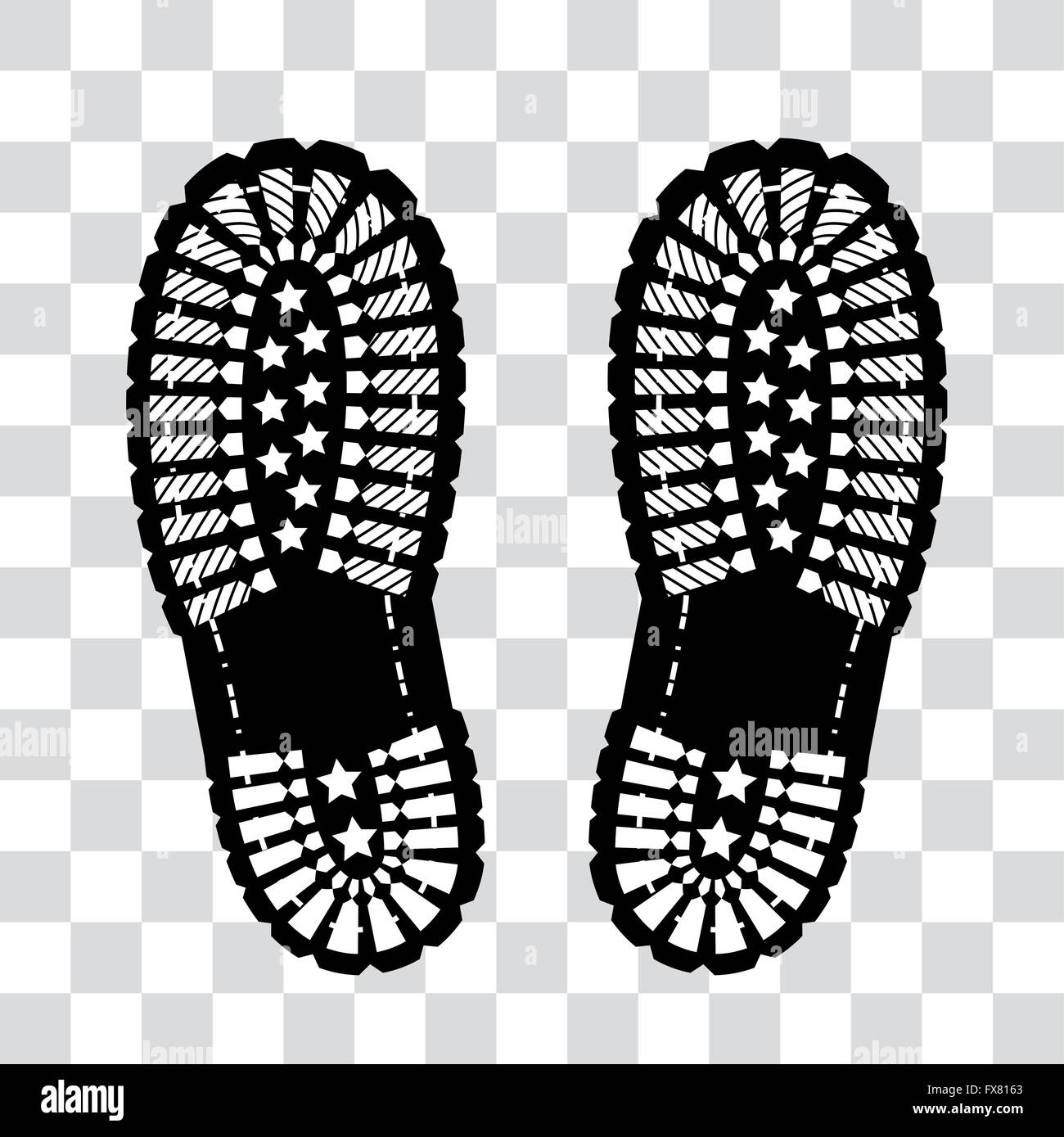 Running shoe footprints hi-res stock photography and images - Alamy