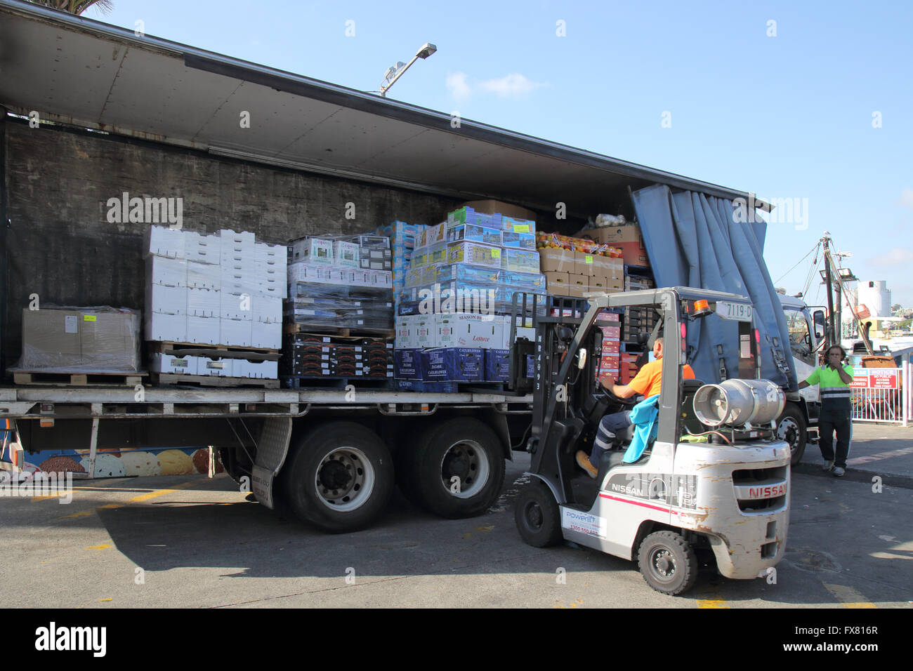 Unloading Truck High Resolution Stock Photography and Images - Alamy