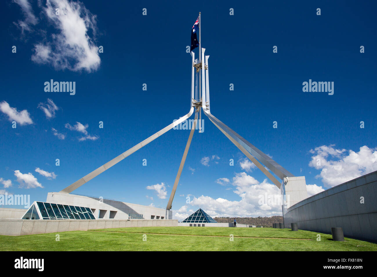 The stunning architecture of the Parliament of Australia in Canberra ...