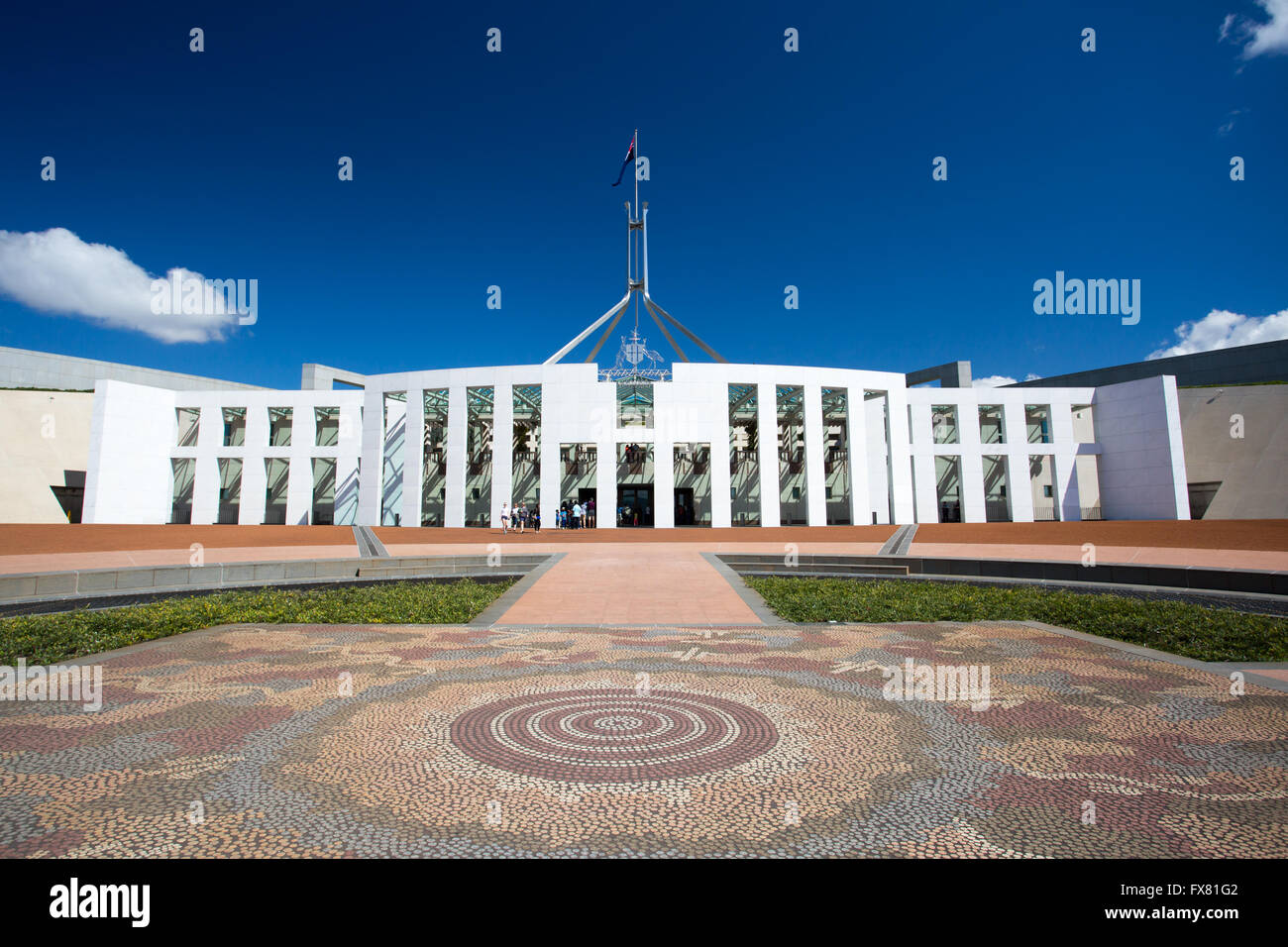 The stunning architecture of the Parliament of Australia in Canberra ...