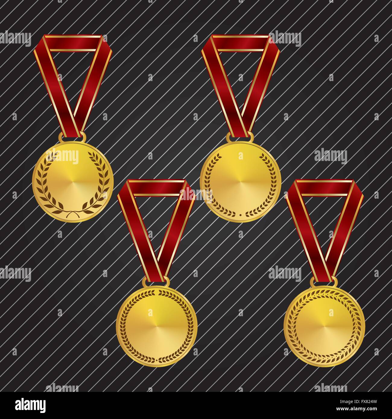 Medals ribbon hi-res stock photography and images - Alamy