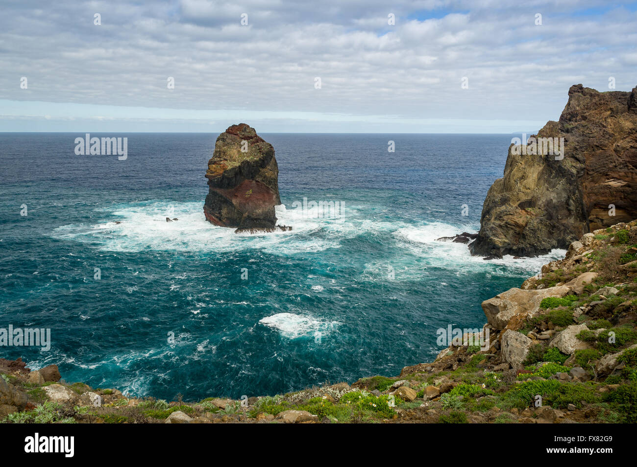 Lonely rock stone Stock Photo - Alamy